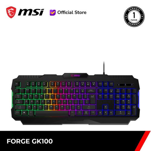 Jual Keybord MSI FORGE GK100 - RGB Gaming Keyboard MSI GK100 - Jakarta ...