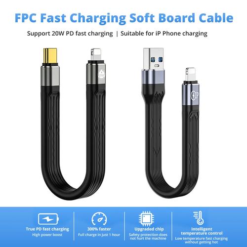 Jual USB FPC Short Data Cable PD 20W USB to Lightning iPhone Fast ...