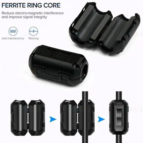 Jual TDK Snap On Noise Filter Ferrite Cable RF EMI 5mm - 3605 - Black ...