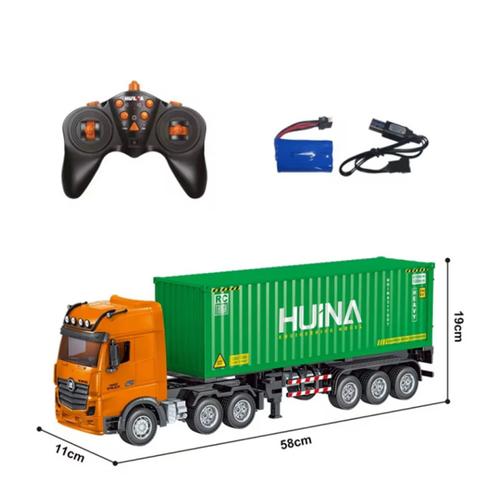 Jual HUINA 1317 rc container trailer 9CH 2.4ghz 1:18 mainan truk alat ...