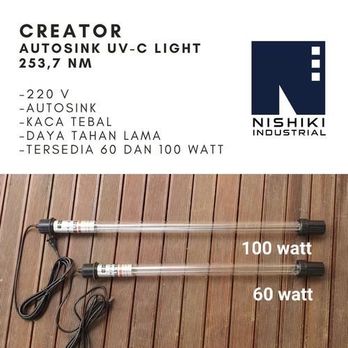 Jual Lampu uv-c celup 60/100 watt Creator sinking ultraviolet 60 100 ...