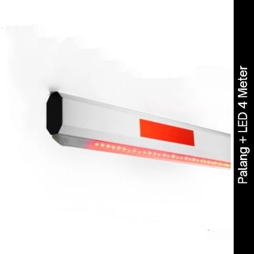 Jual palang led 4 meter 4m plus karet pelindung untuk barrier gate ...