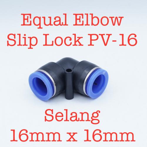 Jual PV-16 PV16 Konektor Fitting Elbow L Slip Lock Selang 16mm X 16mm L ...
