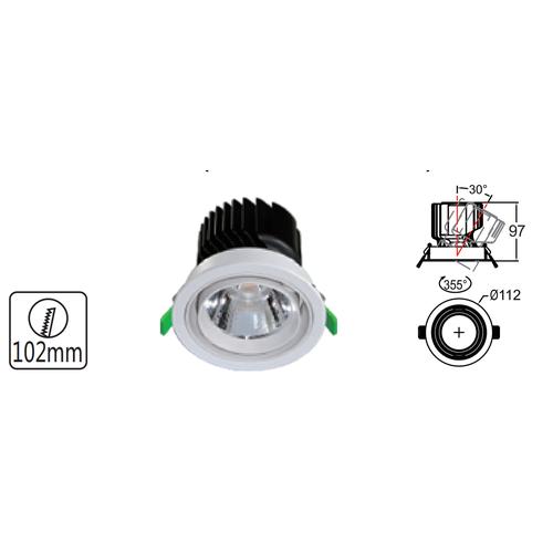 Jual Lampu Downlight Spotlight Led COB 24W/24Watt 32W/32Watt 3000K ...