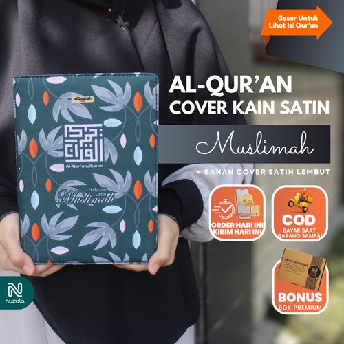 Jual Al Quran Wanita Muslimah Cover Kain Satin Motif Bunga - Alquran 30 ...