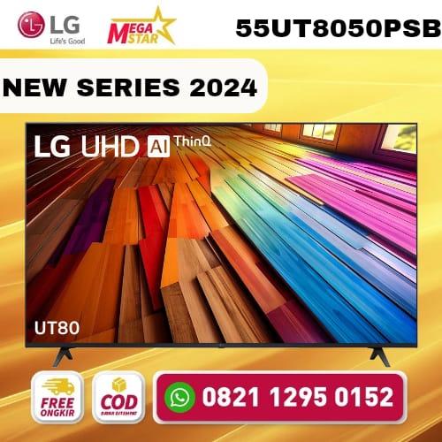 Jual LG tv 55" 55ut8050psb smart tv uhd 4k thinq ai hdr web os new series 55ut8050 ut8050 2024 ...