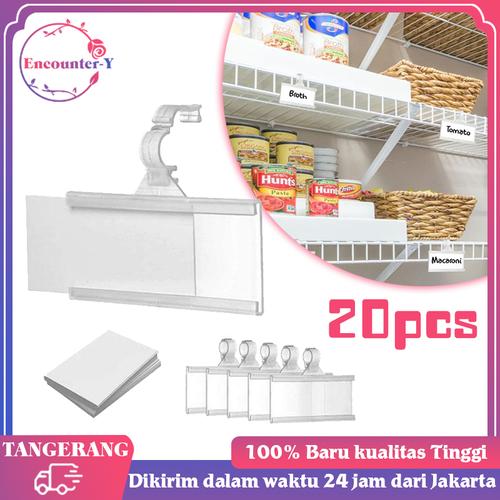 Jual 20pcs Label Harga Mika Price Tag Holder Minimarket Tag Harga ...