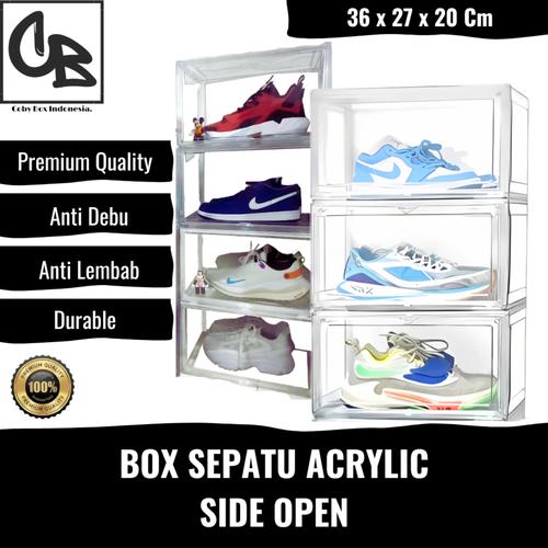 Jual Box Sepatu - Shoe Box Collection Acrylic Display Box Transparent ...