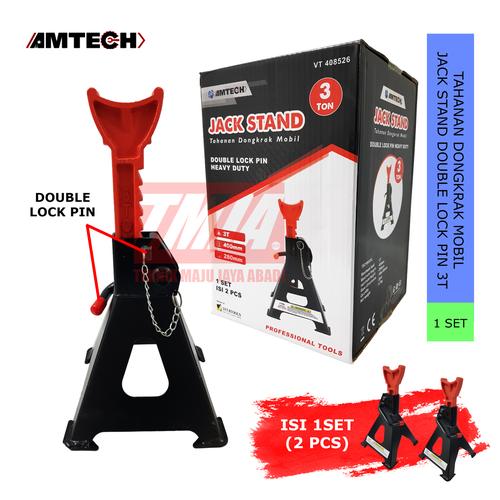 Jual AMTECH Jack Stand Tahanan Dongkrak Mobil 3Ton With Lock / Double ...