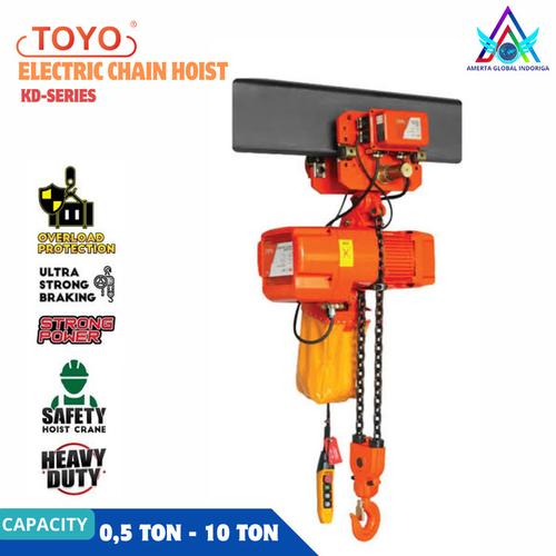 Jual Electric Chain Hoist TOYO 3F 1Ton Type KD Series - Tanpa Trolley 1 ...