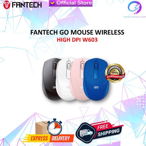Jual FANTECH GO MOUSE WIRELESS HIGH DPI W603 ALL COLOR - BLACK, W606 - Jakarta Utara - Gateway ...