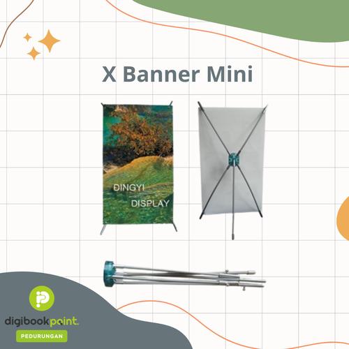 Jual Paket Mini Banner / X Banner Mini Bahan Art Carton dengan Laminasi ...