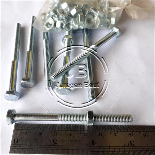 Jual BAUT 10 M6 X 80 PANJANG 8CM 8 CM KUNCI 10 80MM 80 MM M6X80 PUTIH ...