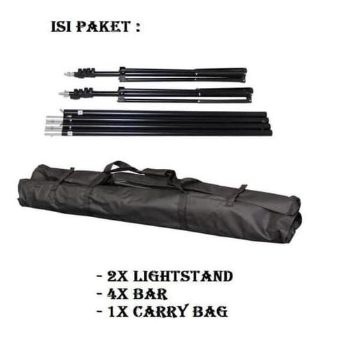 Jual PTR Background Stand Bracket Stand 10ft Untuk Backdrop Tiang Stand ...
