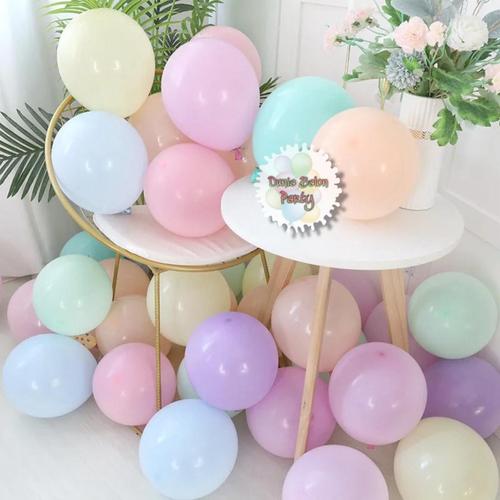 Promo Balon Latex Macaron / Ballon Wedding Decoration /Pastel Birthday ...