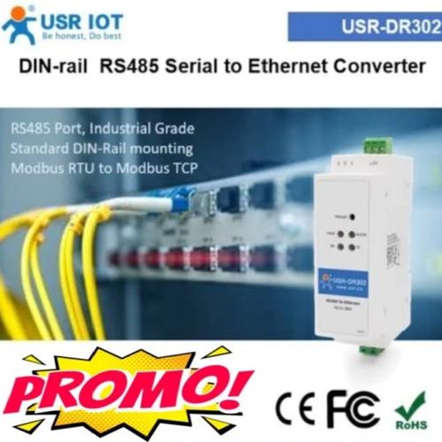 Jual Din Rail Rs485 To Ethernet Converter Modbus Gateway USR-DR302 - Jakarta Pusat - jocky jaya ...