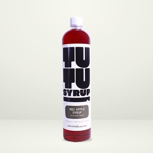 Jual Tutu Flavors Red Apple Syrup 1000ml - Sirup buah Apel Merah - Kota ...