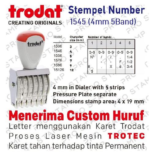 Jual Stempel Angka Manual 5 Digit 4mm Trodat 1545 - Kab. Bekasi - PRO ...