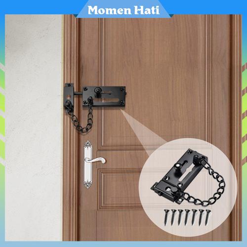 Jual Kunci Pintu Rantai Stainless Grendel Rantai Door Bolt With Chain ...