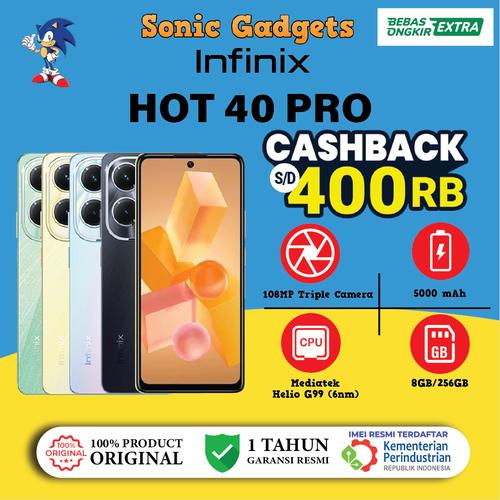 Jual Infinix Hot 40 Pro 8/256GB - Garansi Resmi 1 Tahun - Hijau, 8 ...