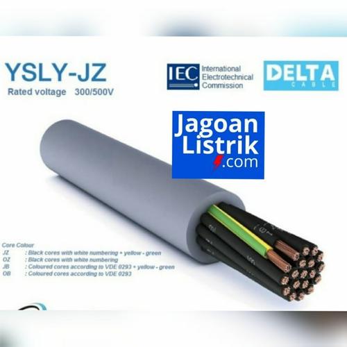 Jual Kabel Kontrol YSLY 16x0.75 mm Delta 16x0.75 Abu Abu YSLY-JZ Tanpa ...