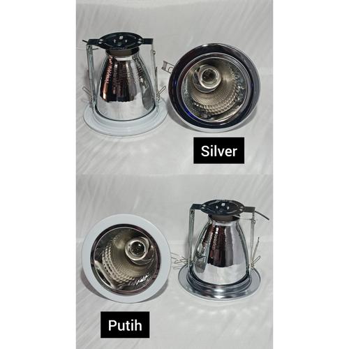 Jual Kap Lampu Downlight 4 Inch Plafon Inbow Fitting E27 Kaki 2 Warna ...