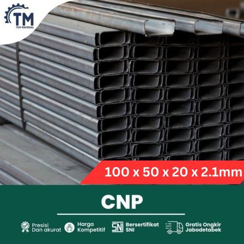 Jual Harga Besi CNP 100 x 50 x 20 x 2.1mm Panjang 6 Meter Kanal C ...