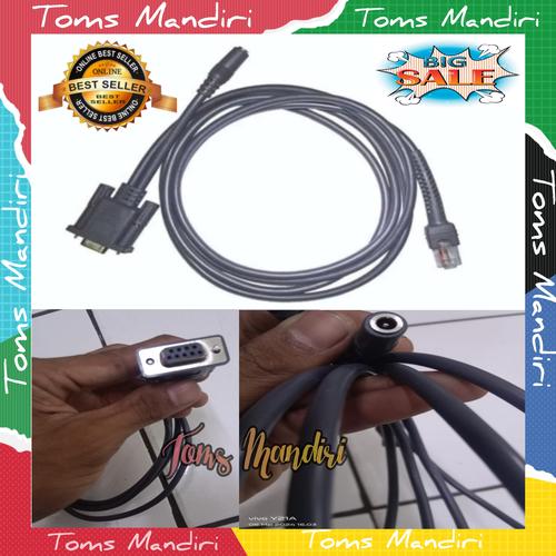 Jual Cable Barcode scanner RS232+power DC male + RJ45 for honeywell ...