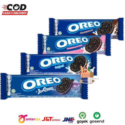 Jual OREO BISKUIT SANDWICH 28GR SNACK JAJANAN ANAK MURAH ALL VARIAN ...