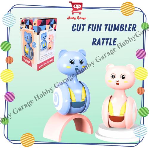 Jual Rattle Kucing Teether Mainan Bayi Roda Roly Poly Lampu Jerapah ...