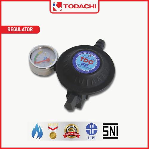 Jual TODACHI Regulator Kompor gas Tekanan rendah Dengan Meteran Besi ...