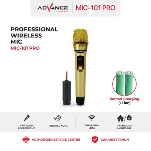 Jual Advance Profesional Mic Wireless - Mic 101 Pro - Jakarta Barat ...