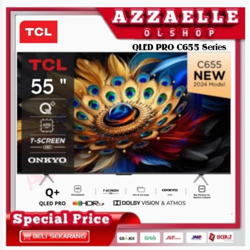 Jual TCL 55C655 QLED Pro 4K UHD Smart Google Digital Tv 120Hz Onkyo ...