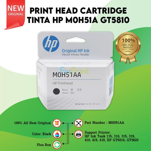 Jual Printhead Kit 3JB06AA Head Cartridge HP GT51 GT52 Printer 115 315 ...