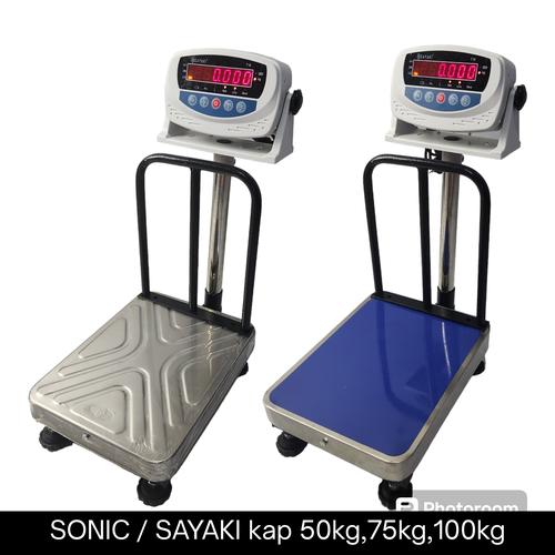 Jual Timbangan duduk digital, barang, industri SONIC / SAYAKI T18 kap 100Kg - Fullpress, SONIC ...