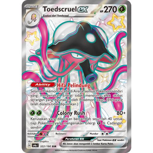 Jual Pokemon TCG Indonesia sv4a Shiny Toedscruel ex 322/190 SSR ...