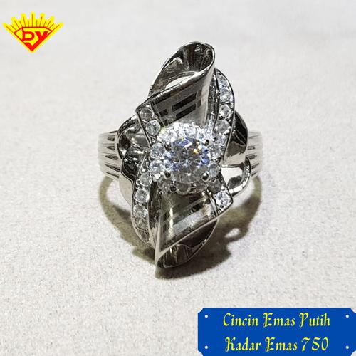 Jual Cincin Emas Permata Zirconia 010 Emas 750 - Jakarta Pusat - TOKO ...