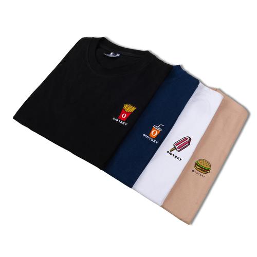 Jual Otsky Kaos Pria Logo Bordir foodsky Series Cotton 24s - FR2000 ...