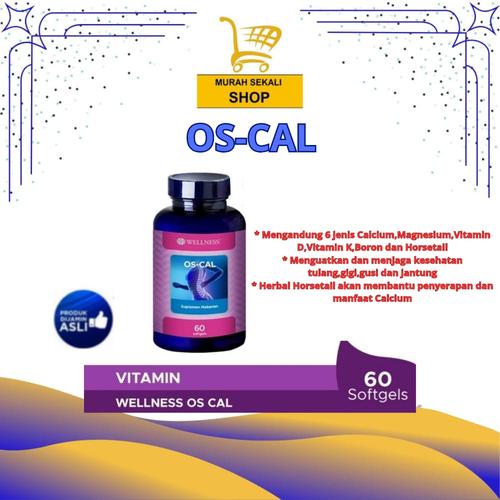 Jual WELLNESS OS CAL VITAMIN TULANG GIGI GUSI TEKANAN DARAH - 60 ...