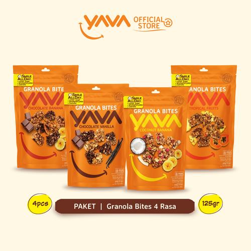Promo YAVA Paket Granola Bites 4 Rasa (4 x 125g) - Jakarta Timur - YAVA ...