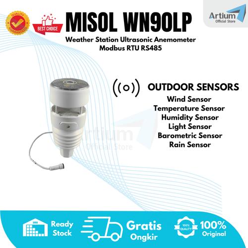 Jual MISOL WN90LP Weather Station Ultrasonic Anemometer Modbus RTU ...