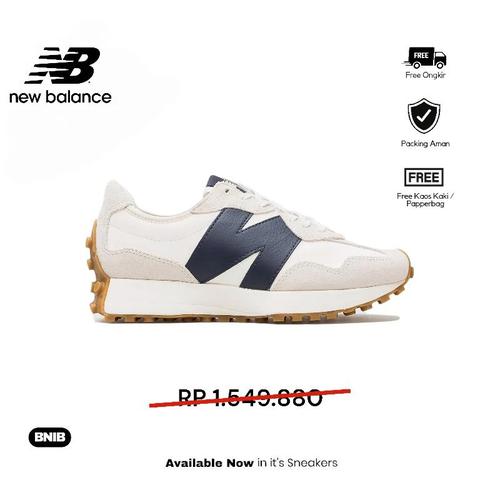 Jual Sepatu Sneakers NB 327 Moonbeam Outerspace Beige Navy - 38 - Kota ...