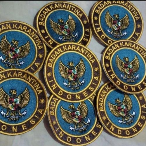 Jual Bordir bed/emblem/Logo/ Barantin (badan karantina indonesia) baru ...
