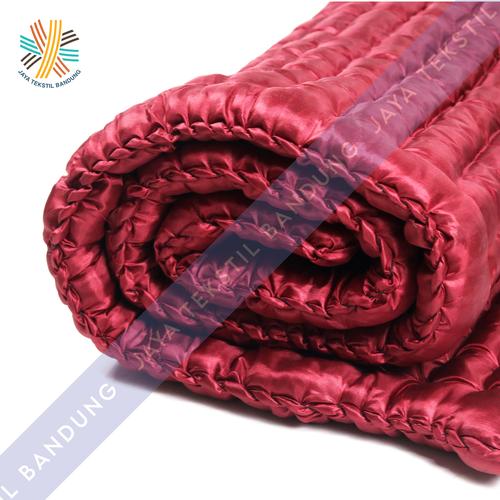 Jual Kain Satin Peles Veles CAPUNG(Merah Marun)kain furing roll ...