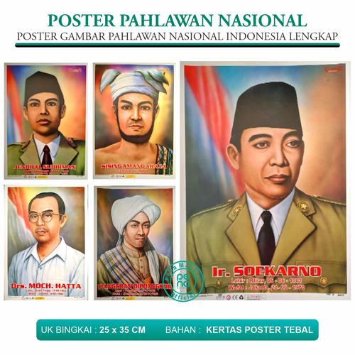 Jual Poster Pahlawan dan Tokoh Nasional 24,5 * 34.5 cm - pancasila ...