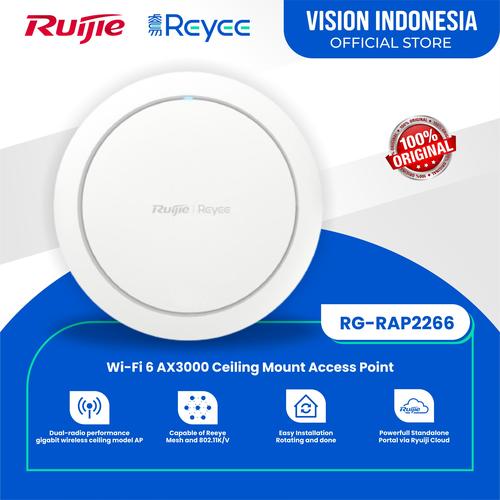Jual Ruijie Reyee RG-RAP2266 , Wi-Fi 6 AX3000 Ceiling Mount Access Point - Jakarta Utara ...