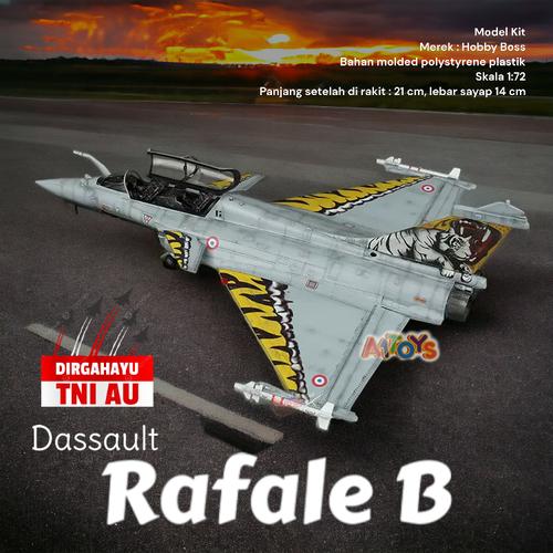 Promo Model Kit miniatur pesawat Dassault Rafale B Hobby Boss 21 cm 1: ...