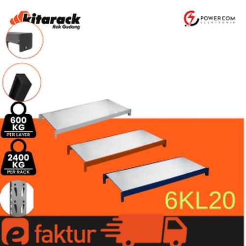 Jual LAYER RACK GUDANG BESI 600KG 2 METER AMBALAN RACK BESI - Merah ...