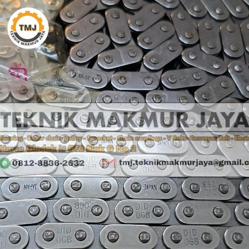 Jual ROLLER CHAIN 06B-1 SINGLE DID JEPANG RANTAI 06B - 1 DID JAPAN ...