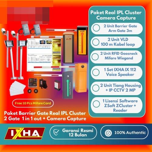 Jual Paket 2 Barrier Gate Real Gate Cluster RFID+ Photo Capture+ Voice ...